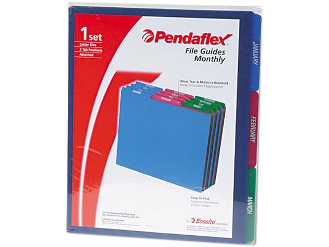 Poly Fil Pendaflex 40142 Top Tab File Guides, Alpha, 1/5 Tab ...