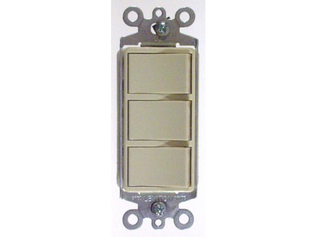 Leviton White Commercial Grade Decora AC Combination Switch Rocker ...
