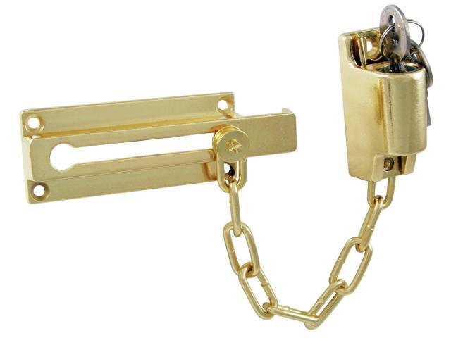 Ultra Hardware 44810 Brass Keyed Chain Door Guard - Newegg.com