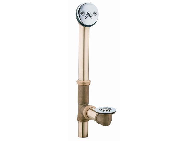 Moen 90410 Brass & Chrome Bath Overflow & Waste Assembly - Newegg.com
