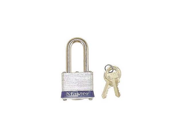 Master Lock 3KALF 0344 1-1/2" No. 3 Long Shackle Laminated Padlock ...