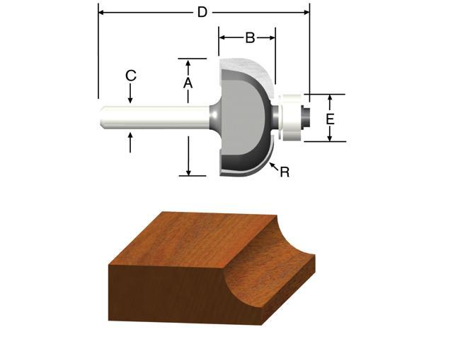 VERMONT AMERICAN 3/8" Cove Router Bit - Newegg.com
