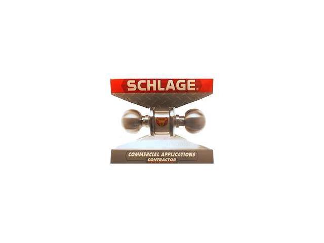 Schlage F80CSVORB626 Storeroom Lockset Orbit Knob Contractor Series ...