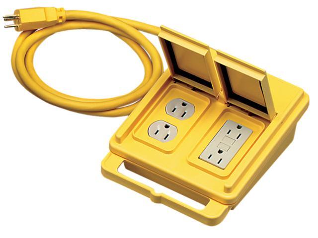 Coleman Cable 02816 6' Cord Connected Portable GFCI Quad Box - Newegg.com