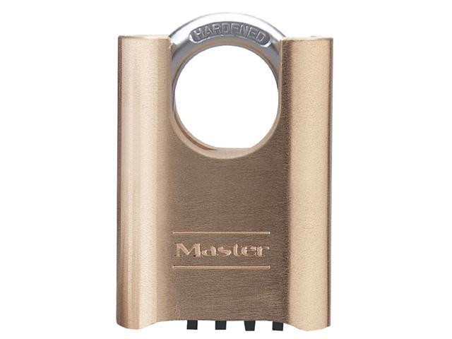 Master Lock 177D Shrouded Brass Resettable Combination Padlock - Newegg.com
