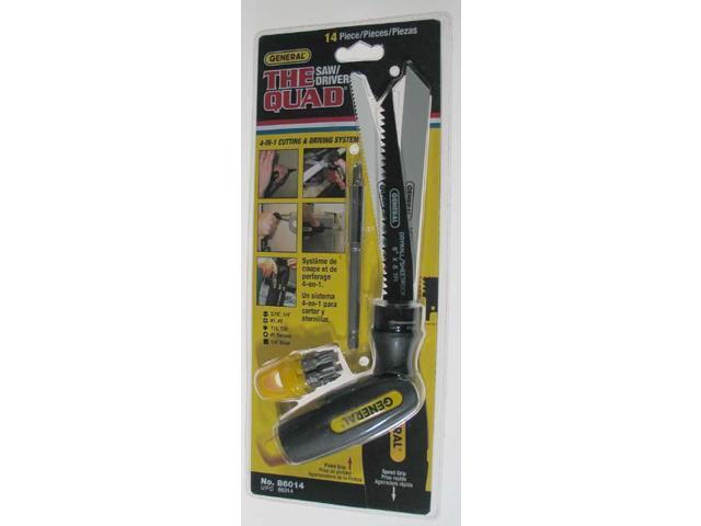 GENERAL TOOLS 14 Piece The Quad® Saw & Driver - Newegg.com