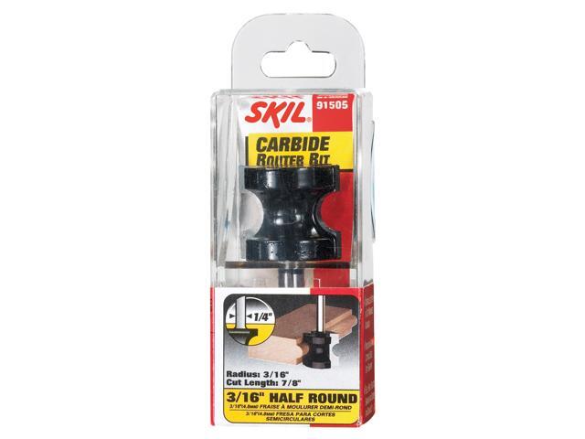 Skil 91505 3/16" Half Round Carbide Router Bit - Newegg.com