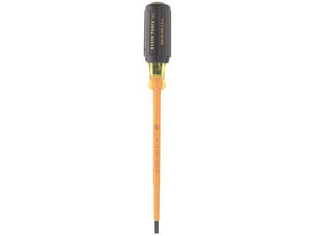 Klein Tools 601-6-INS 6" Insulated Cabinet Tip Round Shank Screwdriver ...
