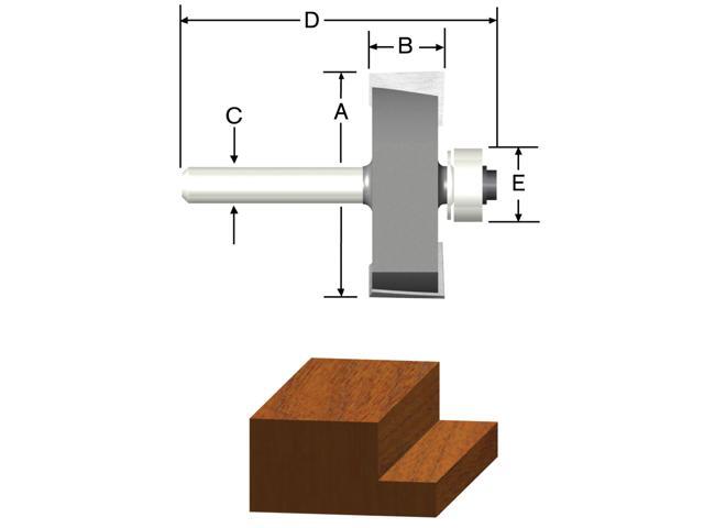 VERMONT AMERICAN 1/2" Rabbeting Routing Bit - Newegg.com