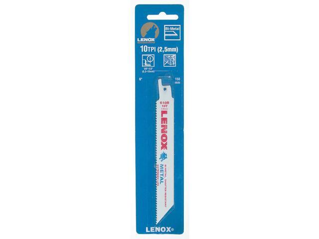 LENOX 5 Pack 6" 10 TPI Multi Purpose Reciprocating Saw Blades - Newegg.com