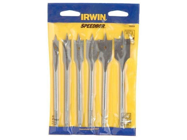 Irwin Tools 6 Piece Speedbor® 2000 Flat Wood Boring Bits - Newegg.com