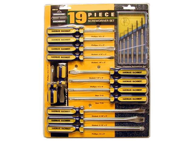 GREAT NECK SAW 19 Piece Hardware Machinery Screwdriver Set - Newegg.com