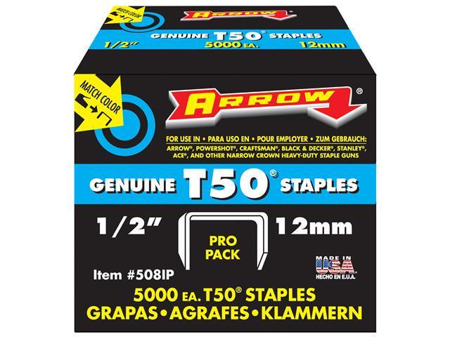 Arrow Fastener 508IP 1/2" Hammer Tacker T50™ Staples - Newegg.com
