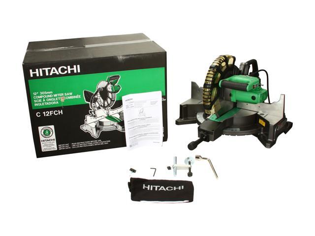 Hitachi C12FCH 12" Compound Miter Saw with Laser Marker - Newegg.com
