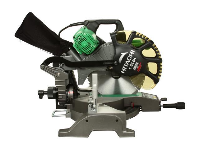 Hitachi C12LDH 12" Dual Compound Miter Saw with Laser Marker & Digital ...