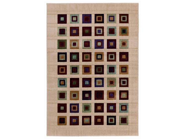 Shaw Living Impressions Grid Block Area Rug Multi 7'8" x 10'10 ...