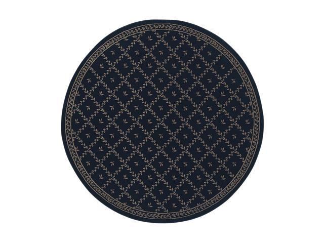 Shaw Living Woven Expressions Gold Trellis Leaf Area Rug Ebony 7'9 ...