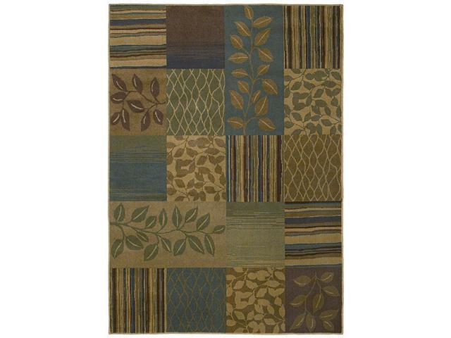 Shaw Living Kathy Ireland Home Essentials Safari Leaves Area Rug Light ...