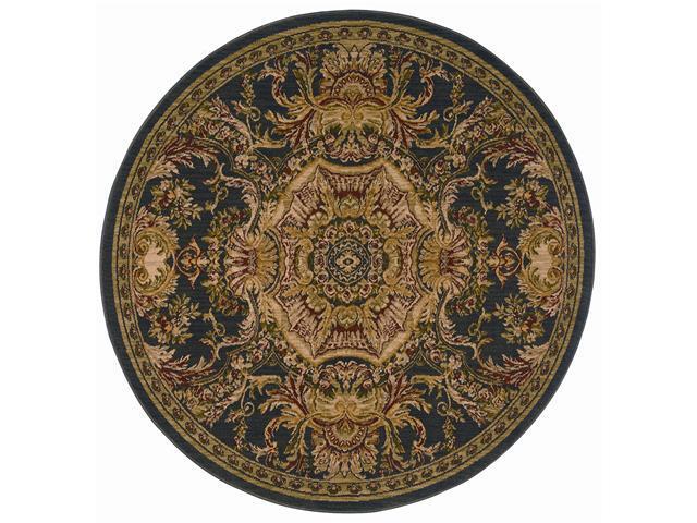 Shaw Living Antiquities Aubusson Area Rug Ebony 7'4" Round 3X67464500 ...