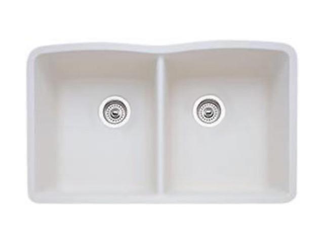 Blanco 440186 Diamond Equal Double Bowl Silgranit II (Um) - Biscuit ...