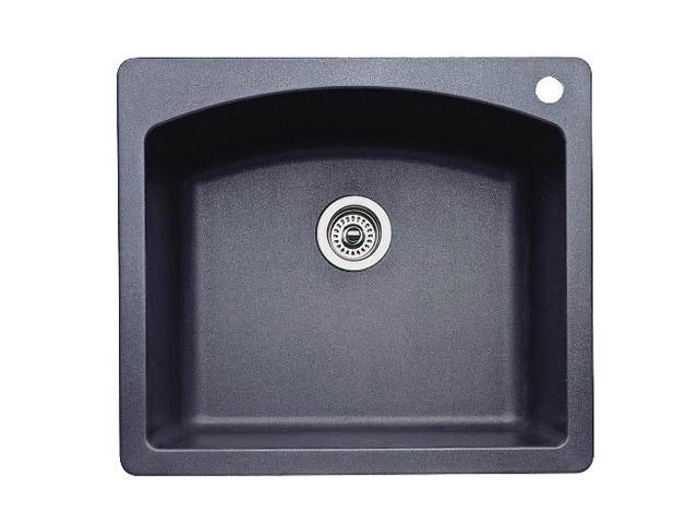Blanco 440210 Diamond Single Bowl Silgranit II (Di) - Anthracite ...
