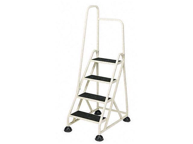 Cramer 1041L19 Four-Step Stop-Step Aluminum Ladder with Handrail ...