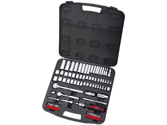 Apollo Precision Tools 54 Piece Roadside Tool Kit With Air Compressor ...