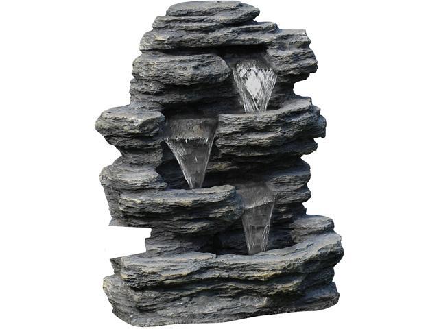 Cascade Rock Outdoor Fountain - Newegg.com