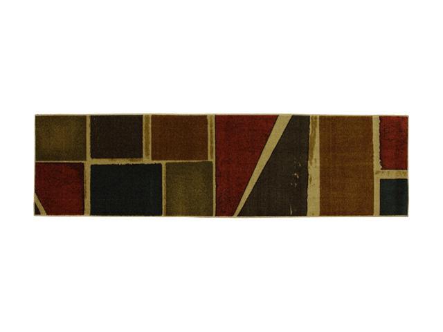Mohawk Home New Wave Draycott Multi 24"X96" Rug Green Runners 11338 416 ...