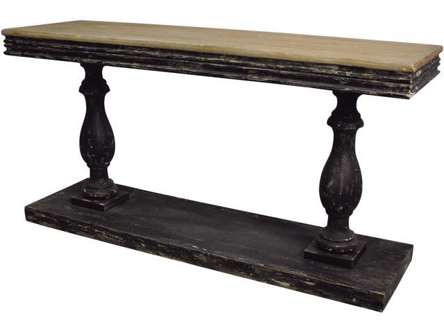 Cedar Crest 301418 Black Vintage Wood Console Table - Newegg.com