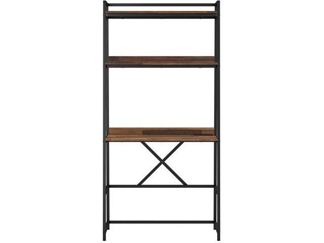 Furniture of America IDF-AC370BR Druid Tiered Desk with USB Ports ...