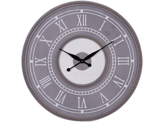Cedar Crest Grey Farmhouse Wood Wall Clock 307063 - Newegg.com