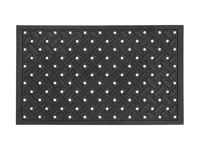 Mohawk Home Matrix Crumb Rubber Matrix-Crossweave Black Doormat Black ...