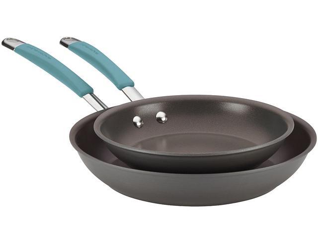 Rachael Ray Cucina Hard-Anodized Nonstick Skillet Set Twin Pack in Gray ...