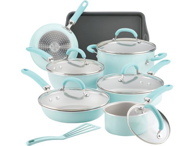 Rachael Ray Create Delicious Aluminum Nonstick Cookware Set, 13-Piece ...