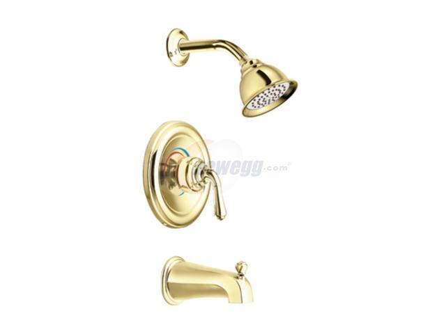 MOEN T3129P Monticello Polished brass Moentrol tub/shower - Newegg.com