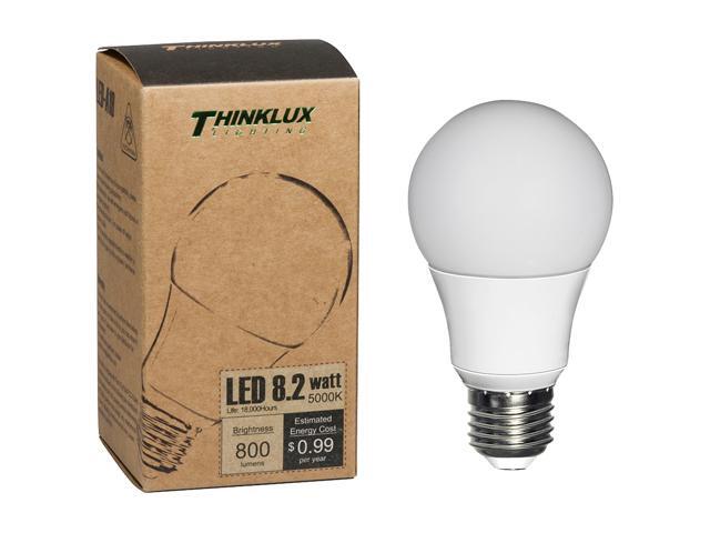 Thinklux TKUA19S02-8.2W-850 60 Watts Equivalent LED Light Bulb - Newegg.com
