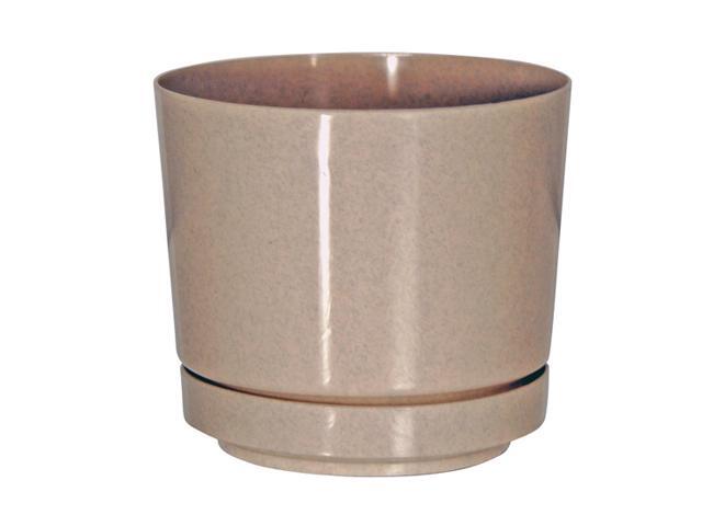 Dynamic Design 6" Sand Hi-Gloss Finish Planters Full Depth - Newegg.com