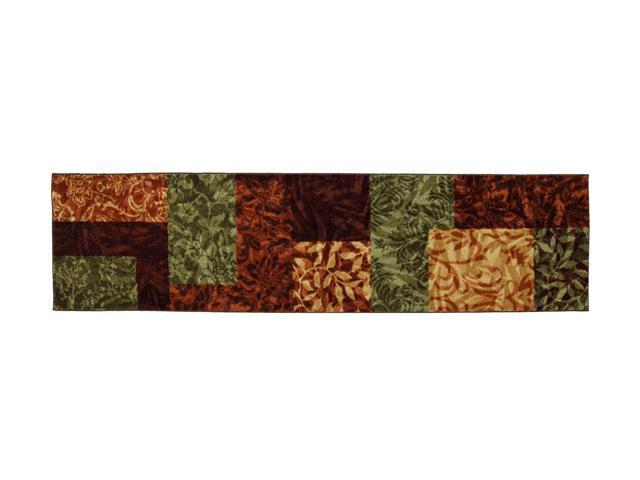 Mohawk Home Botanica Noras Patchwork Tuscan 24" x 96" Rug Gold Runners ...