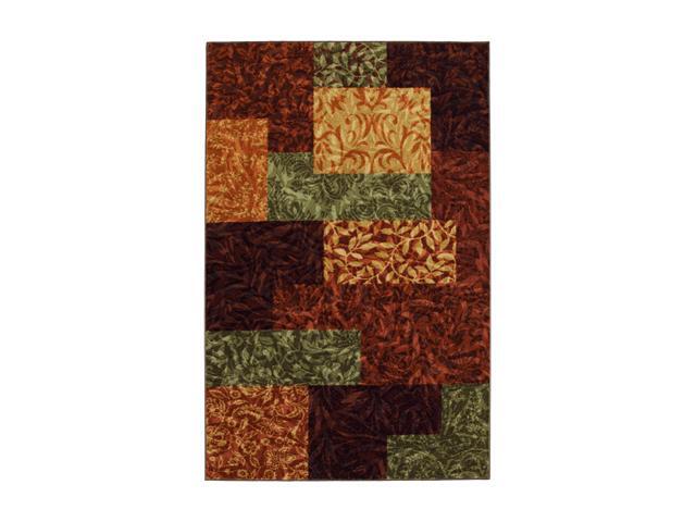 Mohawk Home Botanica Noras Patchwork Tuscan 60" x 96" Rug Gold 5' x 8 ...