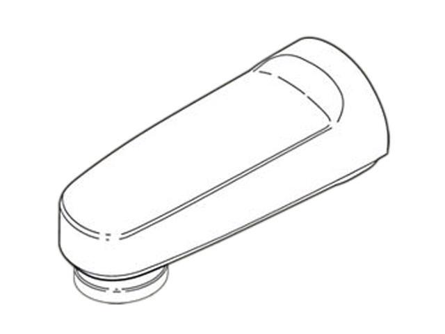 DELTA RP17453SS Tub Spout - Pull-Down Diverter, Stainless - Newegg.com