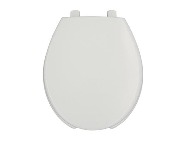 Bemis 7750TDG 000 Round Front Toilet Seat, Open Front w/Cover, White ...