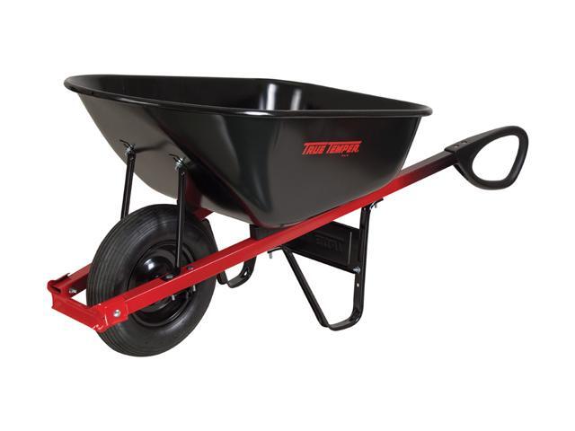 Ames True Temper C6TC14 Total Control 6 Cubic Foot Steel Wheelbarrow ...