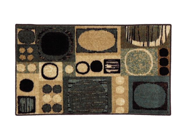 Mohawk Home New Wave Swing Dance / Neutral 20" x 34" Rug Denim Blue 2 ...