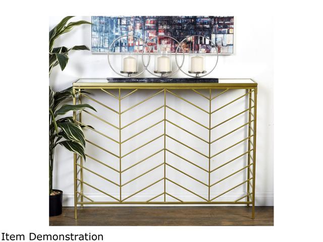 Metal & Glass Console Table, Set of 2, 39", 42"W - Newegg.com