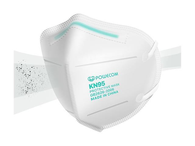 Powecom KN95 Respirator Face Mask CDC Tested 99.2% Filteration ...