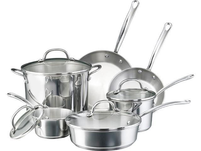 Farberware 10-pc. Millenium Stainless Steel Cookware Set - Newegg.com