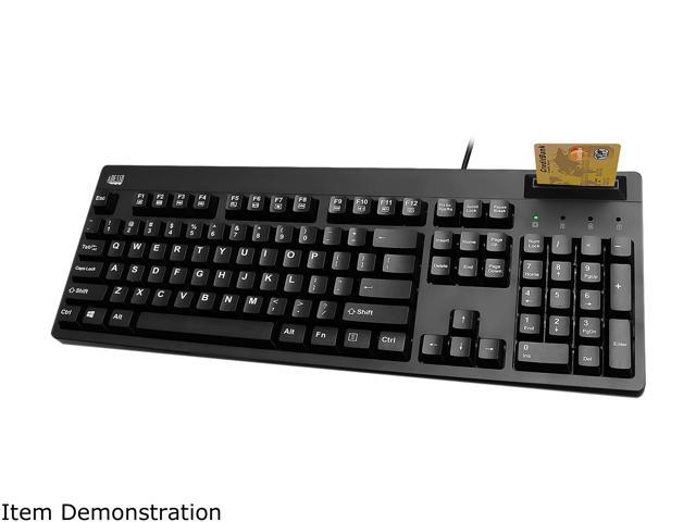 Adesso EasyTouch™ 630SB - Smart Card Reader Keyboard - Newegg.com