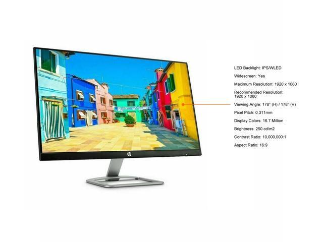 Refurbished: HP 27ec 27" IPS LED Full HD Monitor 1920 x 1080 7ms VGA, 2 ...
