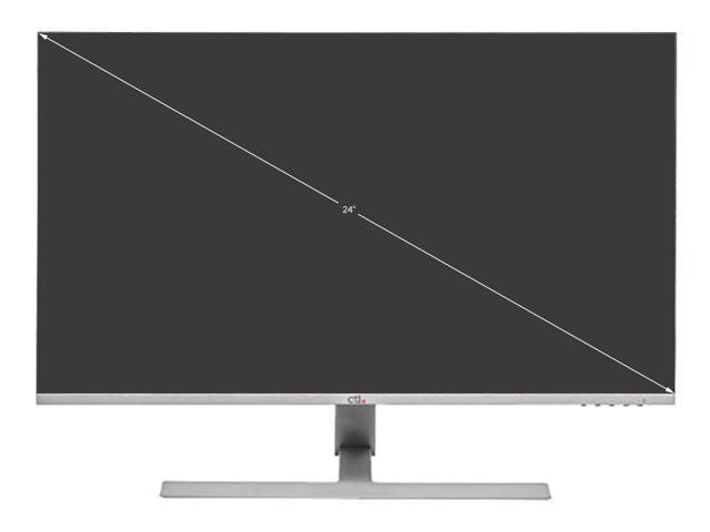 CTL IP2381 24" (23.8" viewable) Full HD LED LCD Monitor - 16:9 - Gray ...